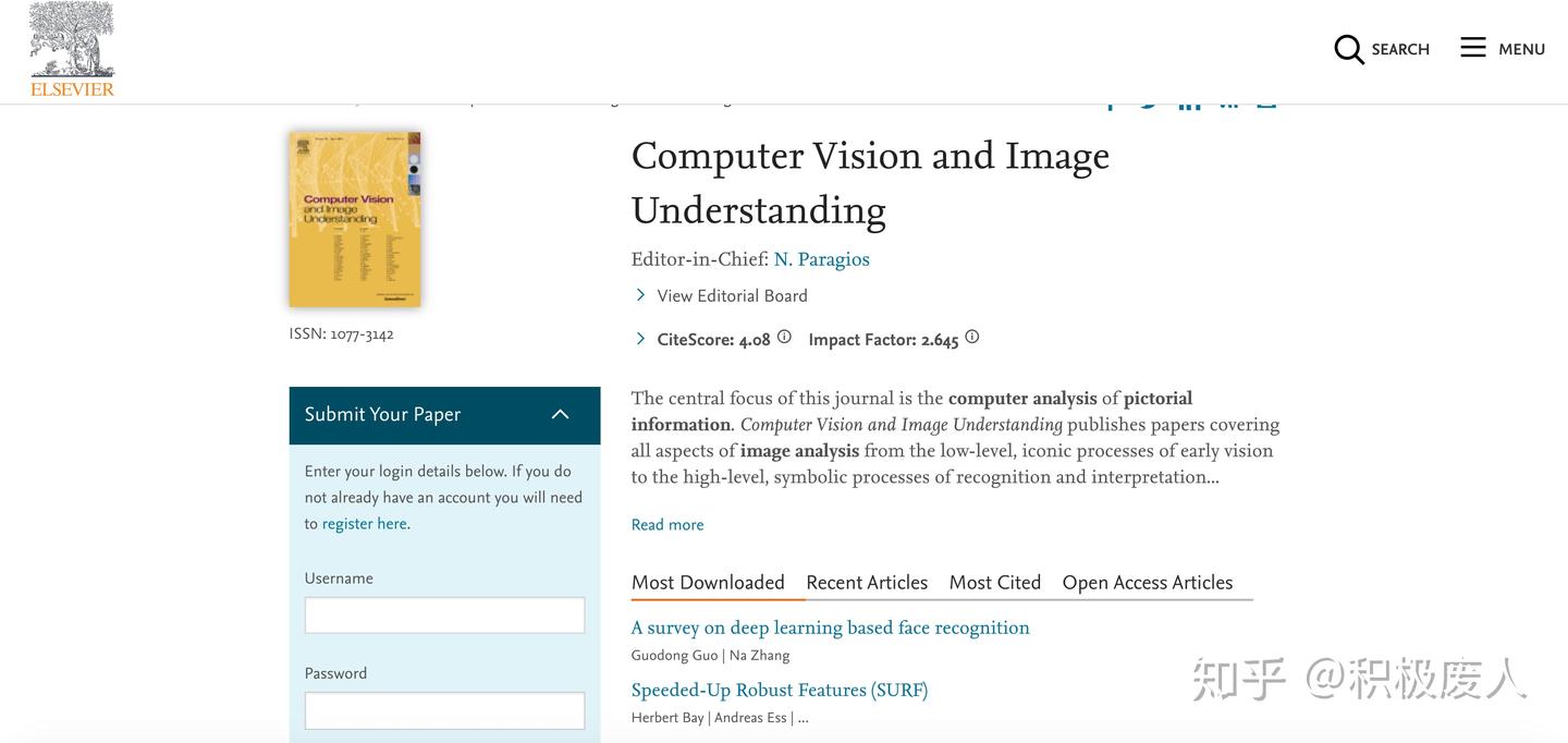 Computer Vision and Image Understanding投稿经验 - 知乎