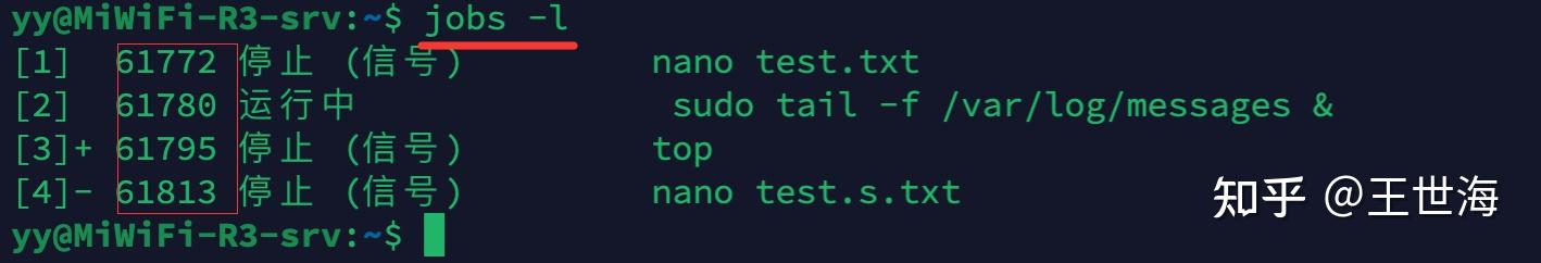 如何查看linux后台运行的进程？如何查看后台运行进程的状态？linux jobs命令 - 知乎
