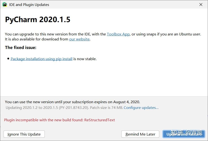 怎么跟新pycharm版本 - 知乎