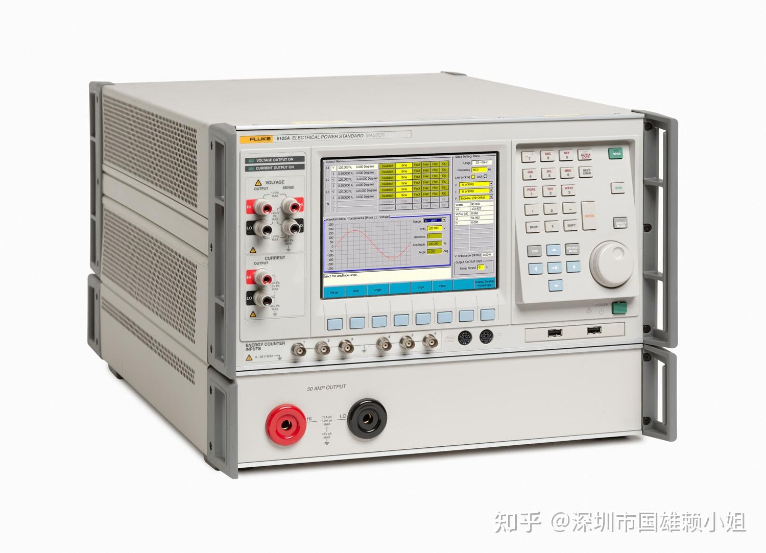 6105A 单相三相电能功率标准源FLUKE福禄克16 Hz至850 Hz - 知乎