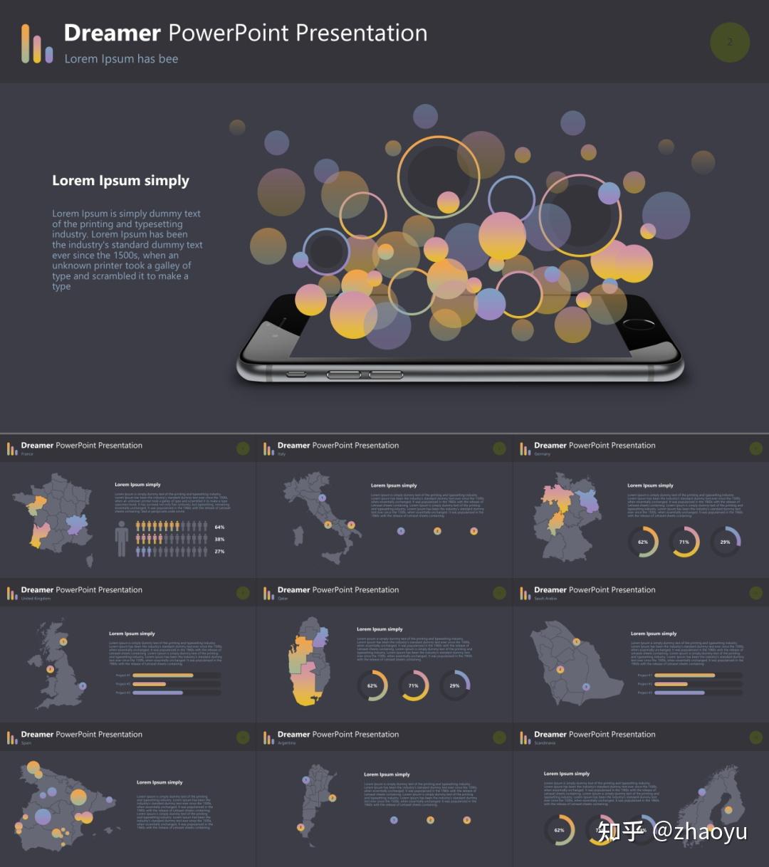 超强地图图表PPT模板来啦，可编辑可动态展示！（建议收藏） - 知乎