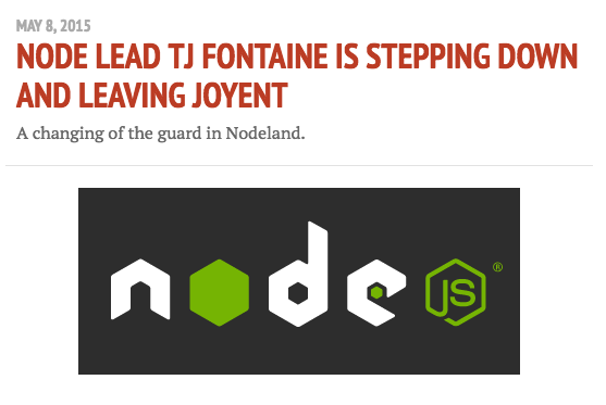 [阅 #18] Node.js 发展史 - 知乎