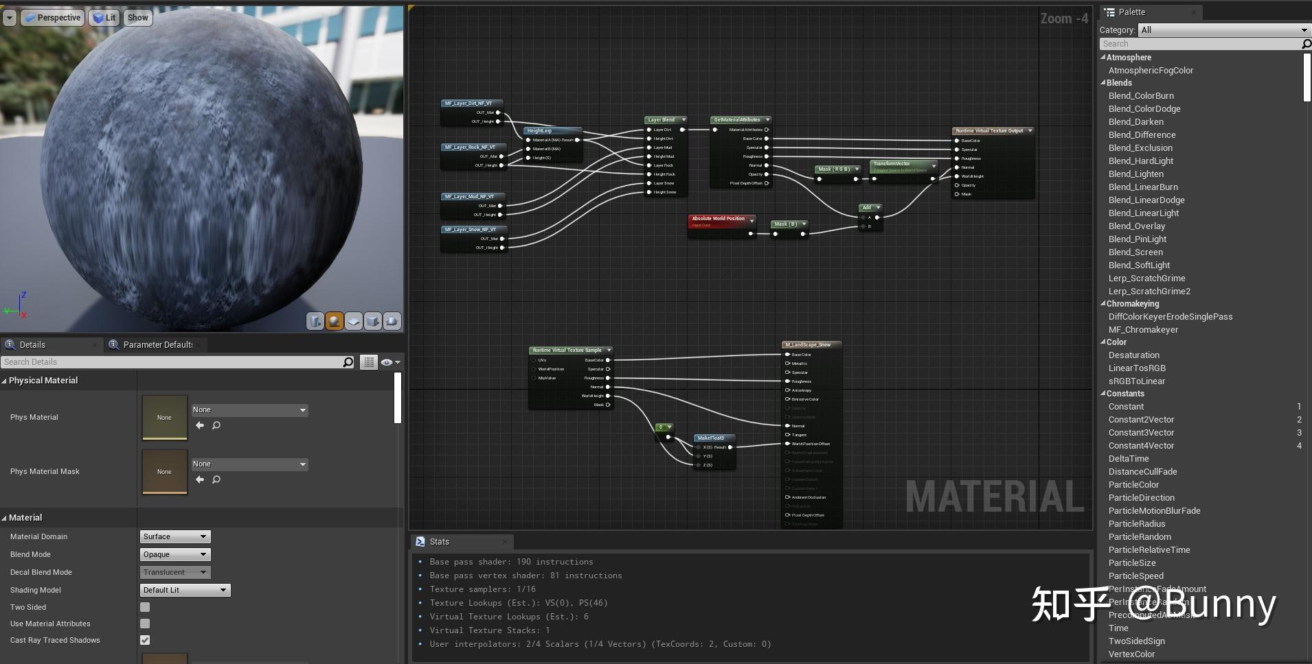 UE4-Advanced Landscape Materials高级地形材质 - 知乎