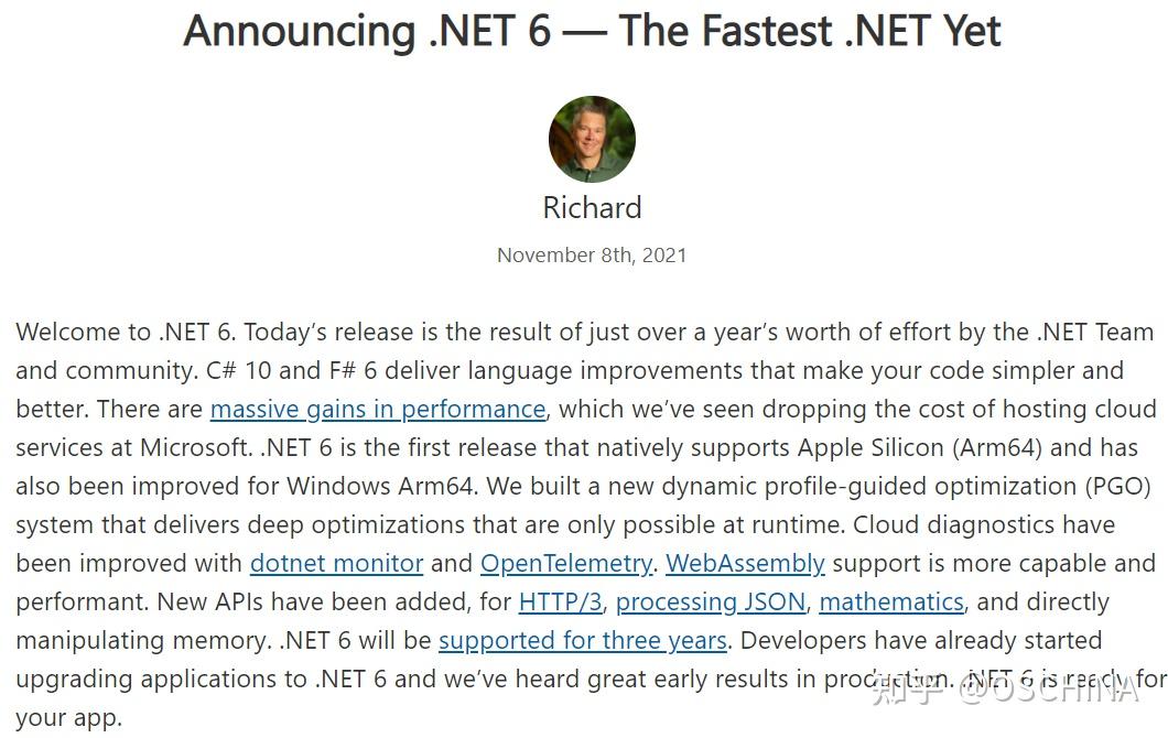 .NET 6 正式发布，迄今为止最快的 .NET - 知乎