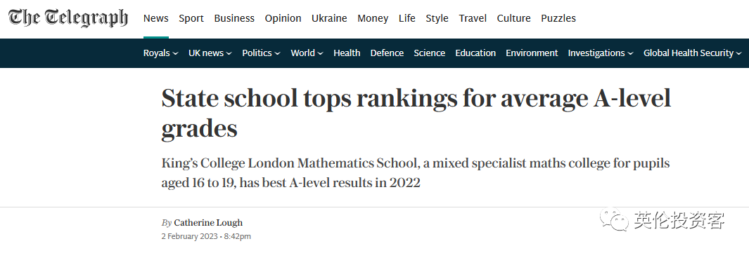 英国“十大高中”最新排名出炉！只按高考分数排... - 知乎