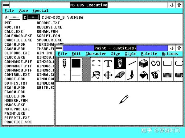 Windows 2.01 Microsoft Windows/386（穿越时间，梦回1987） - 知乎