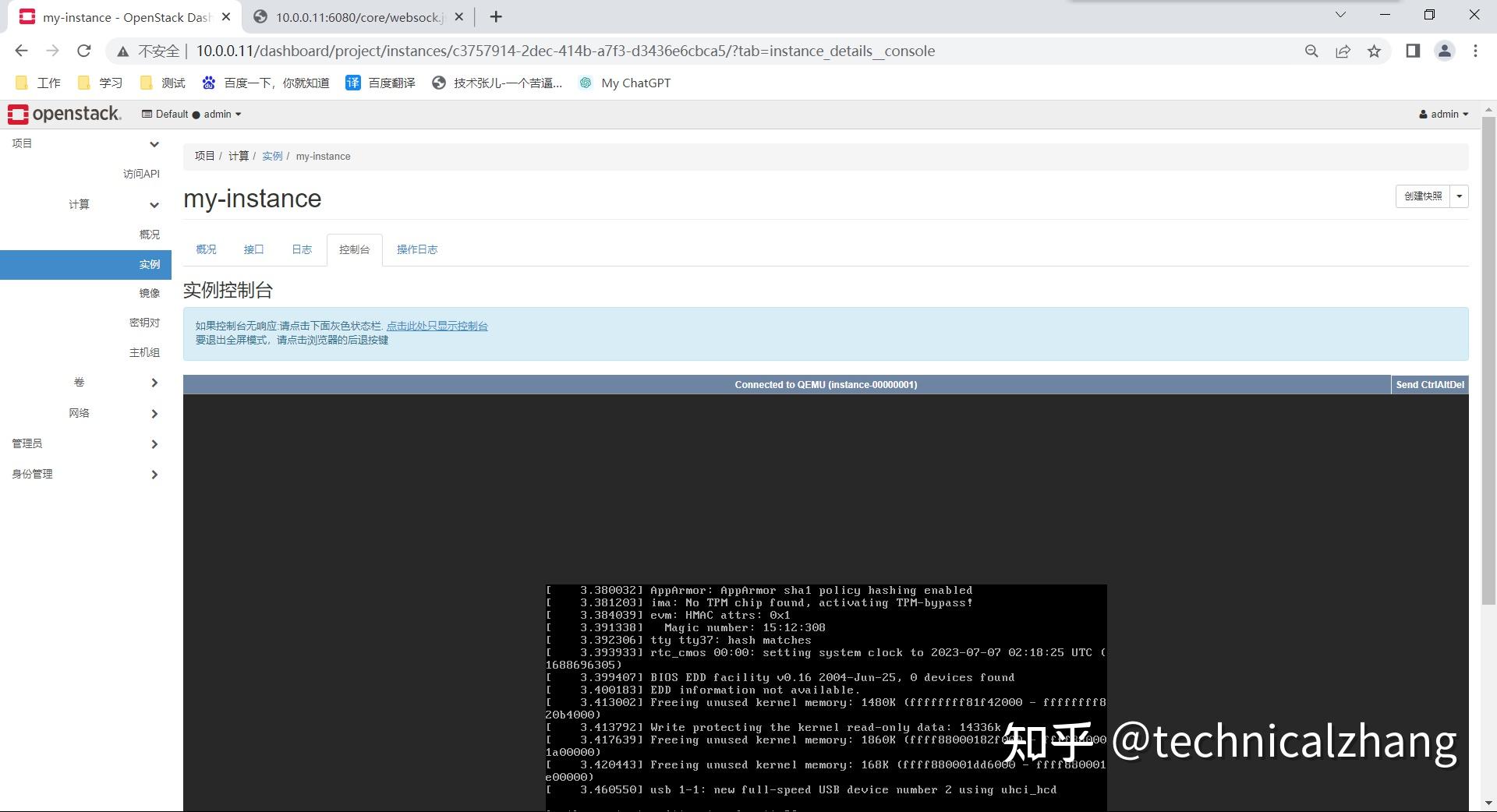 openstack vnc控制台报错Something went wrong, connection - 知乎