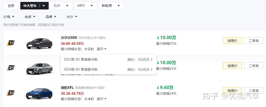 想买豪华C级车的人注意！S90、CT6、XFL现优惠10万起，买到即赚到 - 知乎