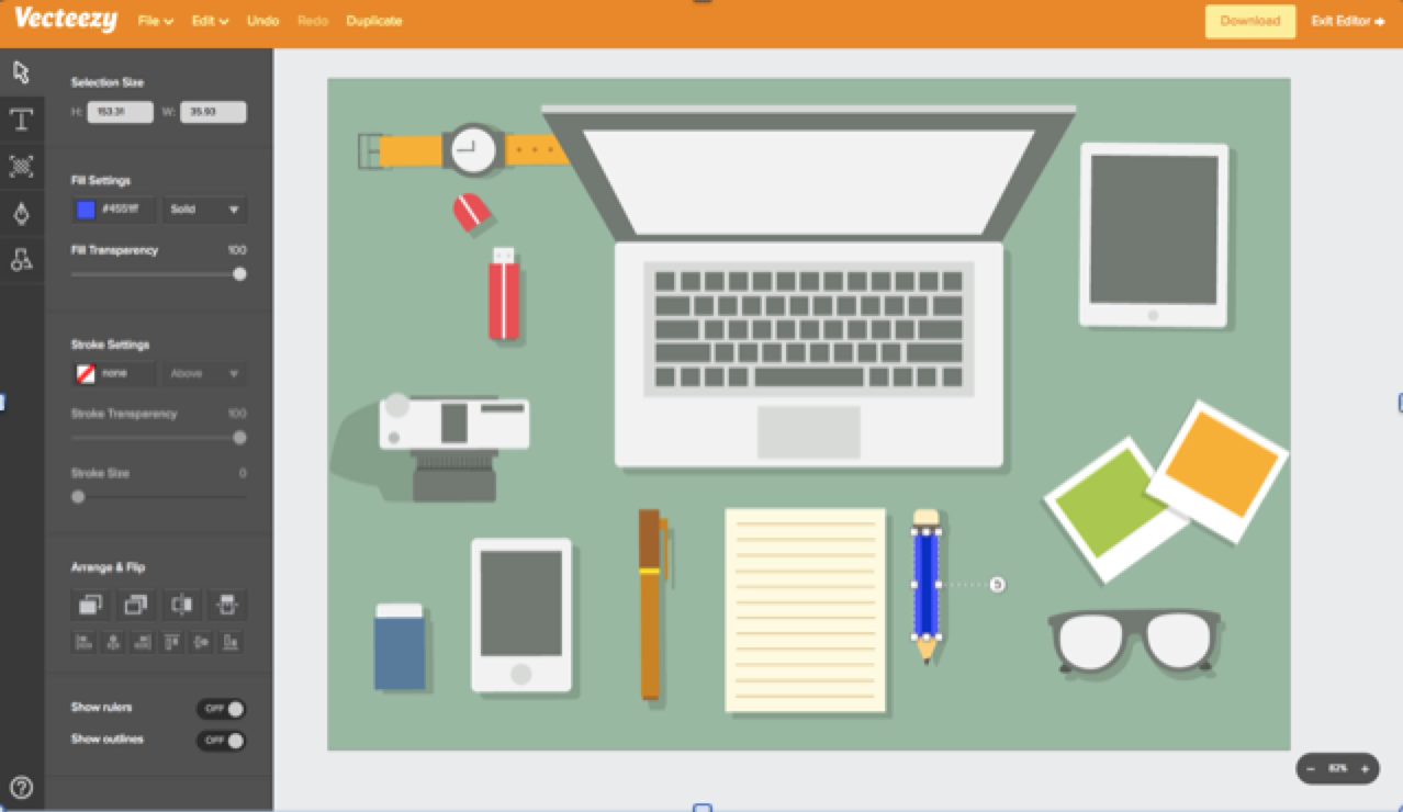 如何用Vecteezy素材库设计平面 - 知乎