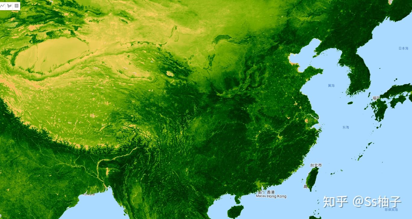 GEE：modis ndvi 处理、可视化、下载 - 知乎