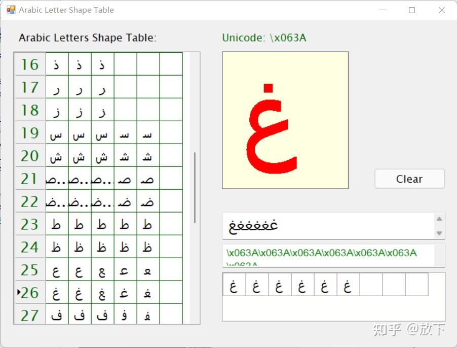 阿拉伯语字母变形表 - 知乎