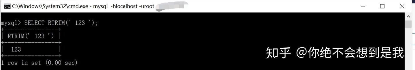 MySQL|trim() 函数用法 - 知乎