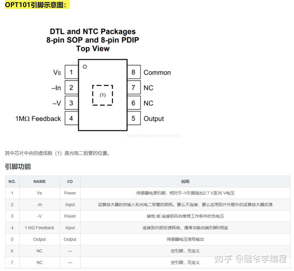 【雕爷学编程】Arduino动手做（162）---OPT101模拟光照传感器模块 - 知乎