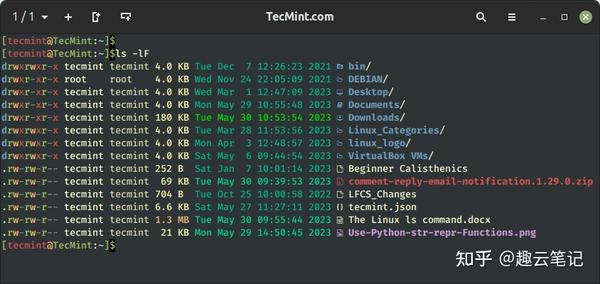 Linux中的20个基本“ls”命令示例 - 知乎
