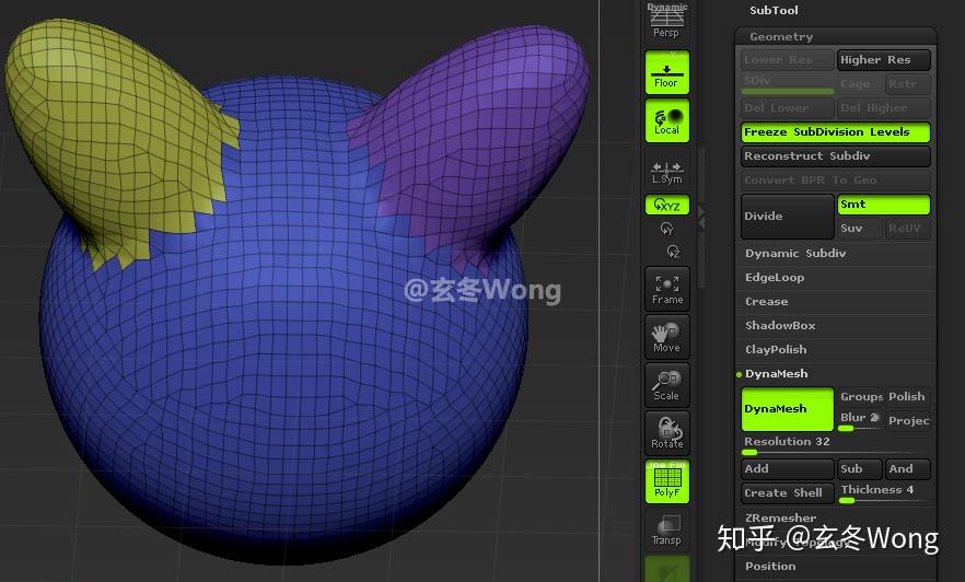 [ZBrush]DynaMesh常用技巧 - 知乎