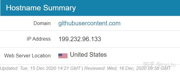 找不到 raw.githubusercontent.com 的服务器 IP 地址 - 知乎
