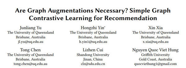 SIGIR2022 | SimGCL: 面向推荐系统的极简图对比学习方法 - 知乎