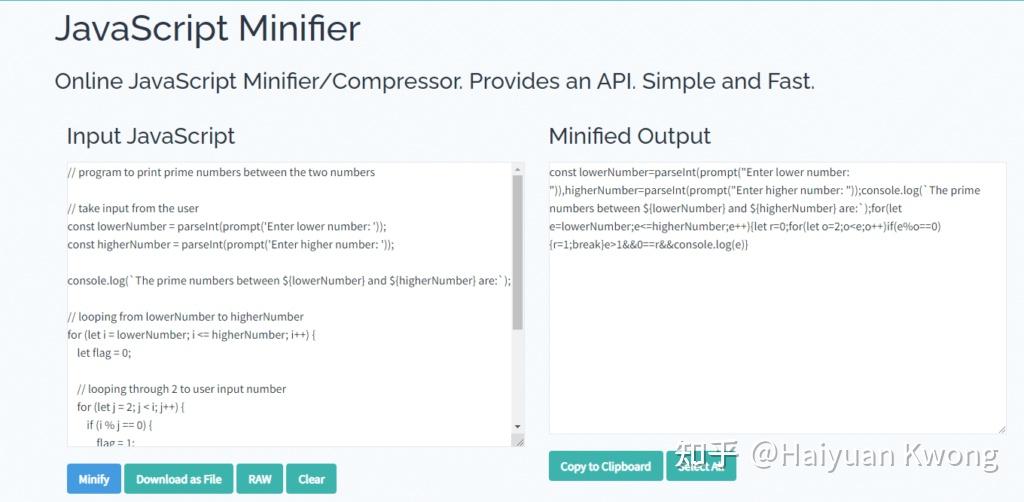如何实现Javascript精简 (minify javascript) 到极致？ - 知乎