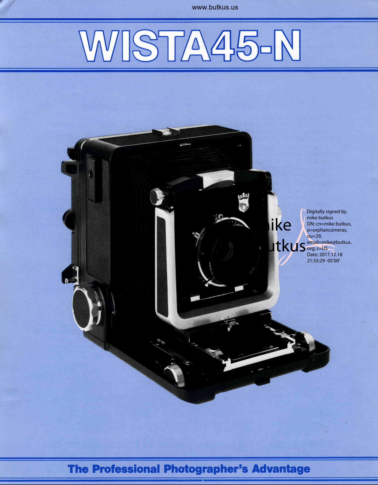 【器材篇】大画幅双轨相机——WISTA45-N - 知乎