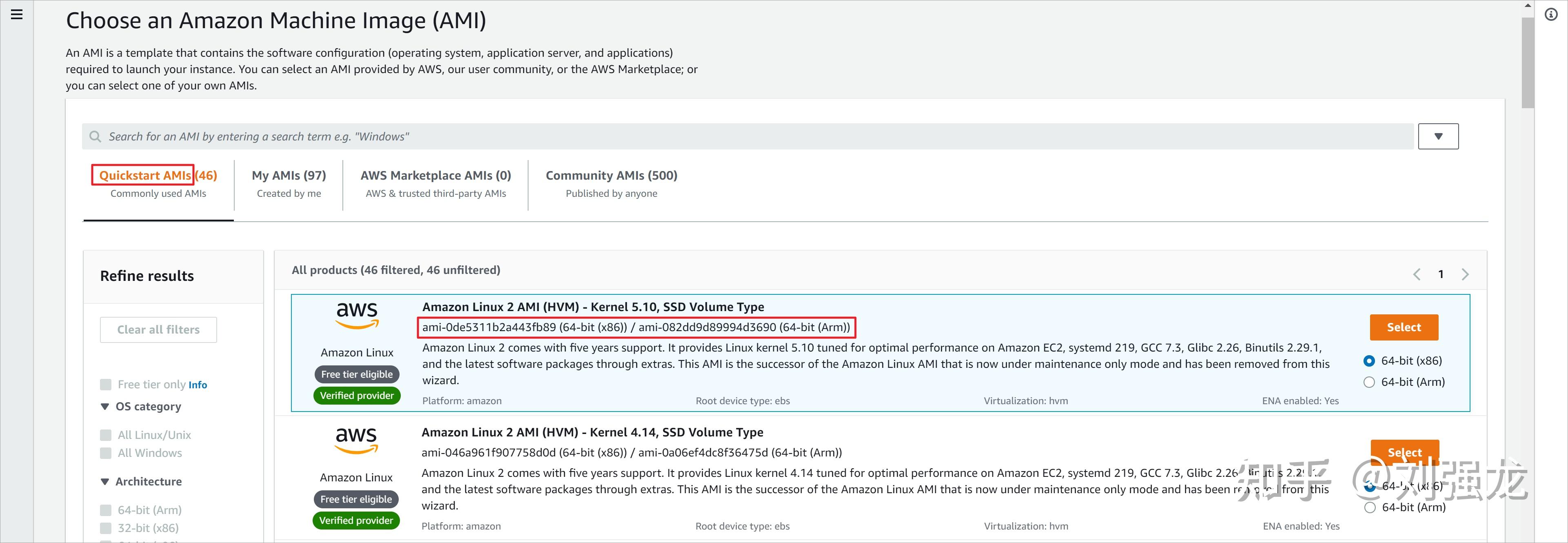 AWS 如何查找EC2实例特定版本的AMI ID - 知乎