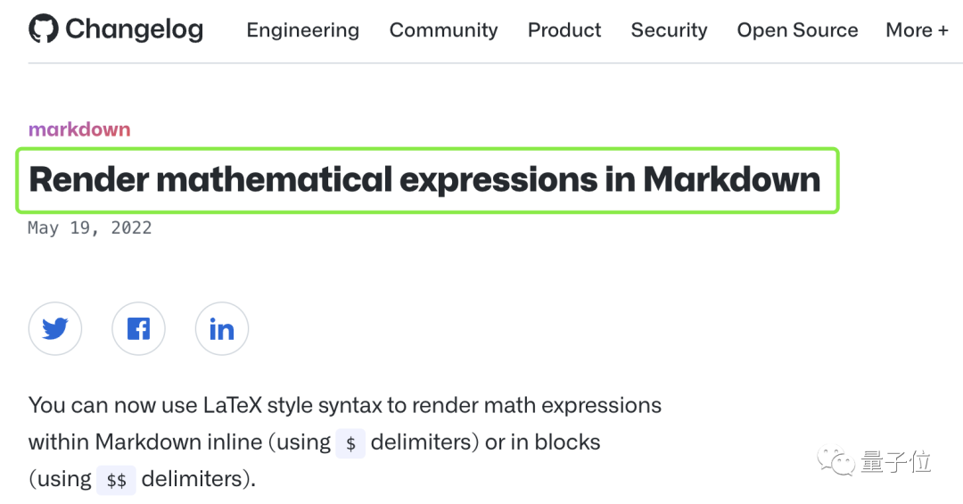 GitHub支持用LaTeX写数学公式了！亲测有效 - 知乎