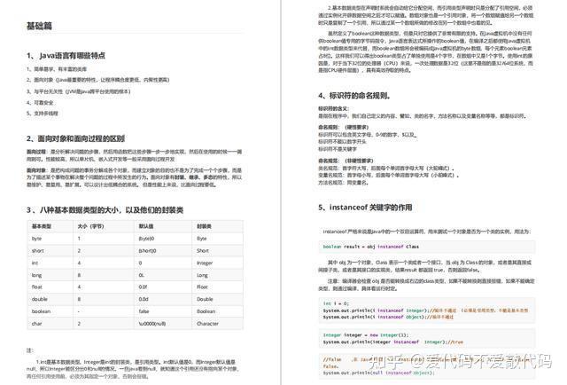 良心分享，熬夜整理10 万字详细java面试笔记带完整目录 知乎 