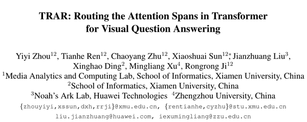 ICCV2021-《TRAR》-Transformer开始往动态路由的方向前进了！厦大&华为提出TRAR，在VQA、REC上性能SOTA！ - 知乎