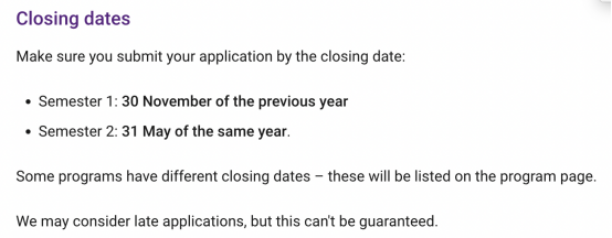 24fall提醒 |澳洲“八大”DDL汇总，注意！这些院校即将截止 - 知乎