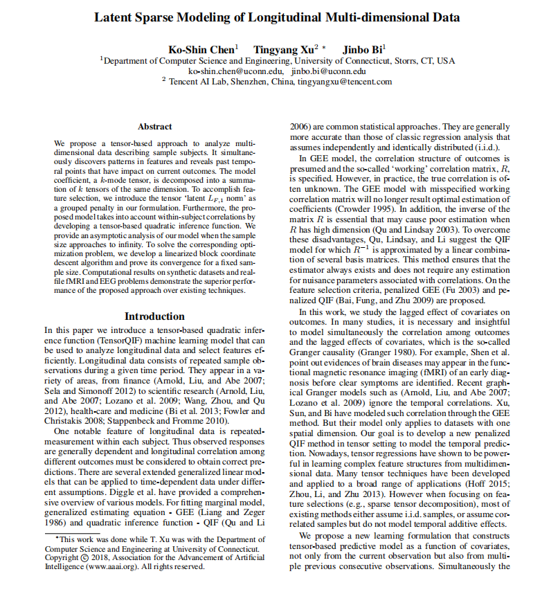 Latent Sparse Modeling of Longitudinal Multi-dimensional Data - 知乎