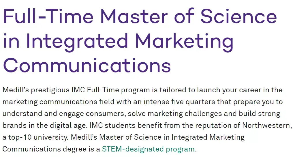 商科研习社 | 西北大学IMC，是什么吸引无数学生争先恐后的申请？ - 知乎