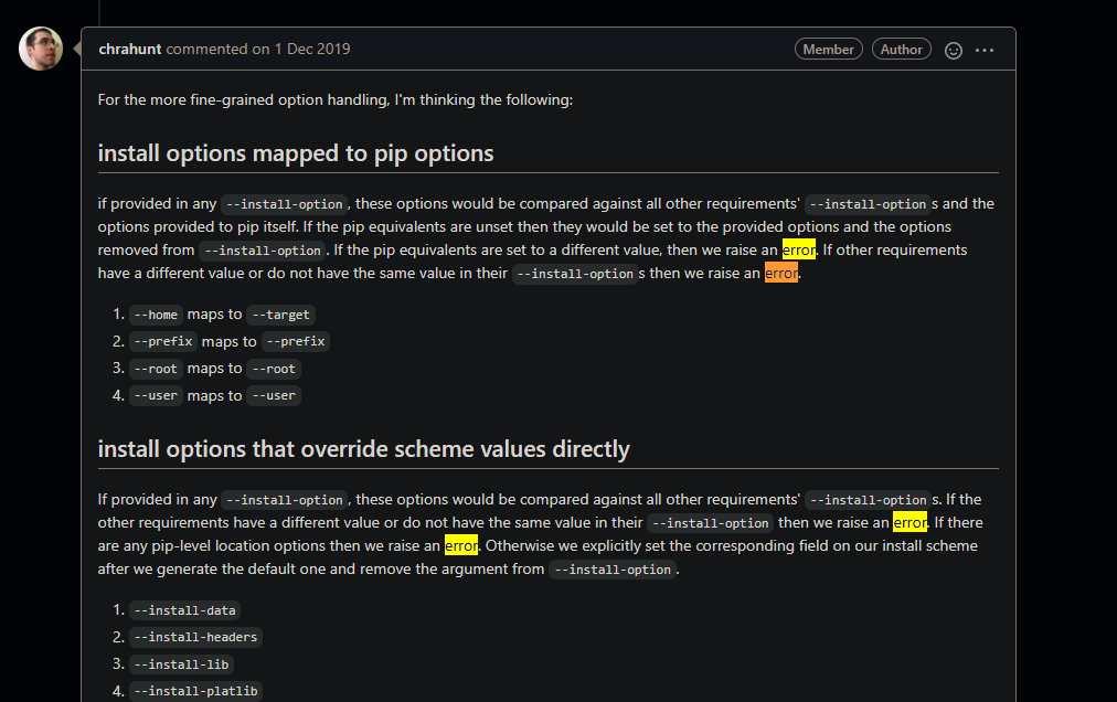 罕见性 pip 报错分析与处理--install option - 知乎