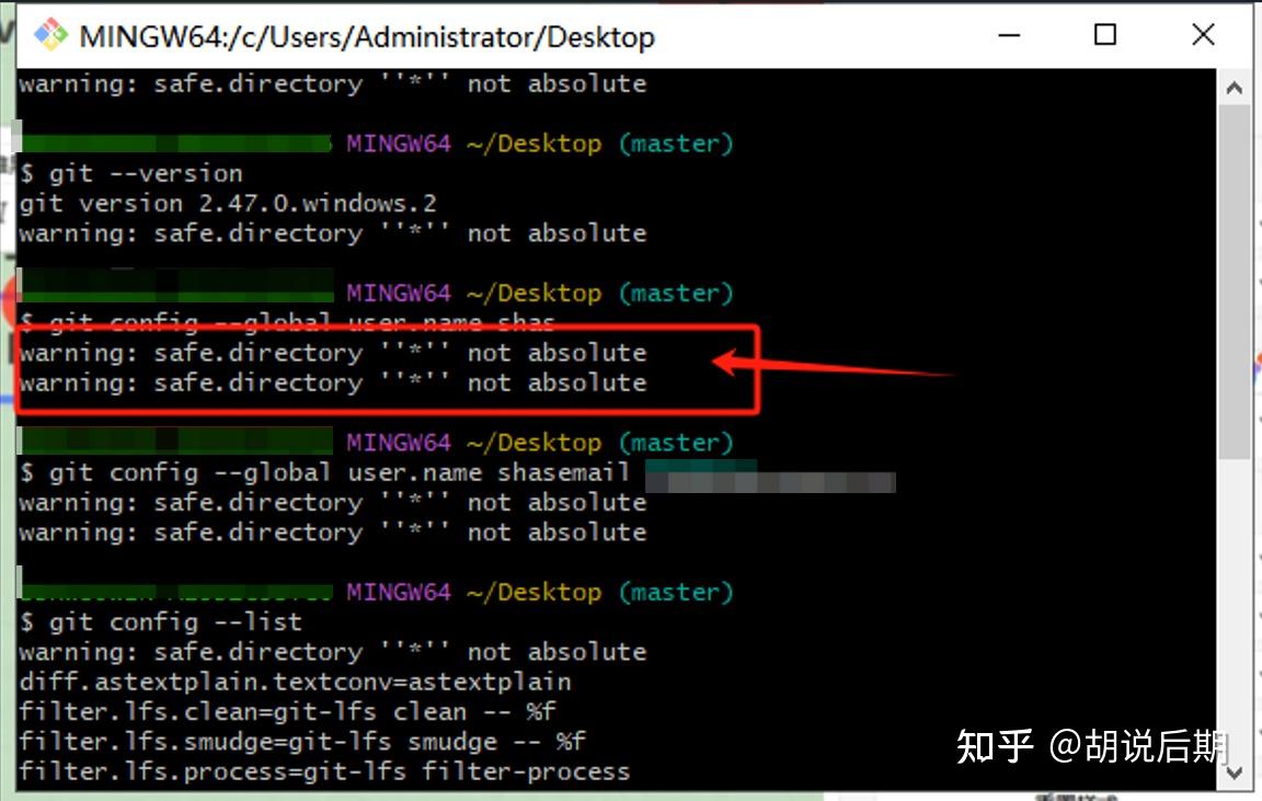 Git出现：warning: safe.directory '*' not absolute，如何解决？ - 知乎