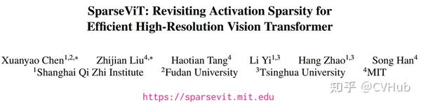 CVPR 2023 | SparseViT：一种有效处理高分辨率图像的Transformer - 知乎