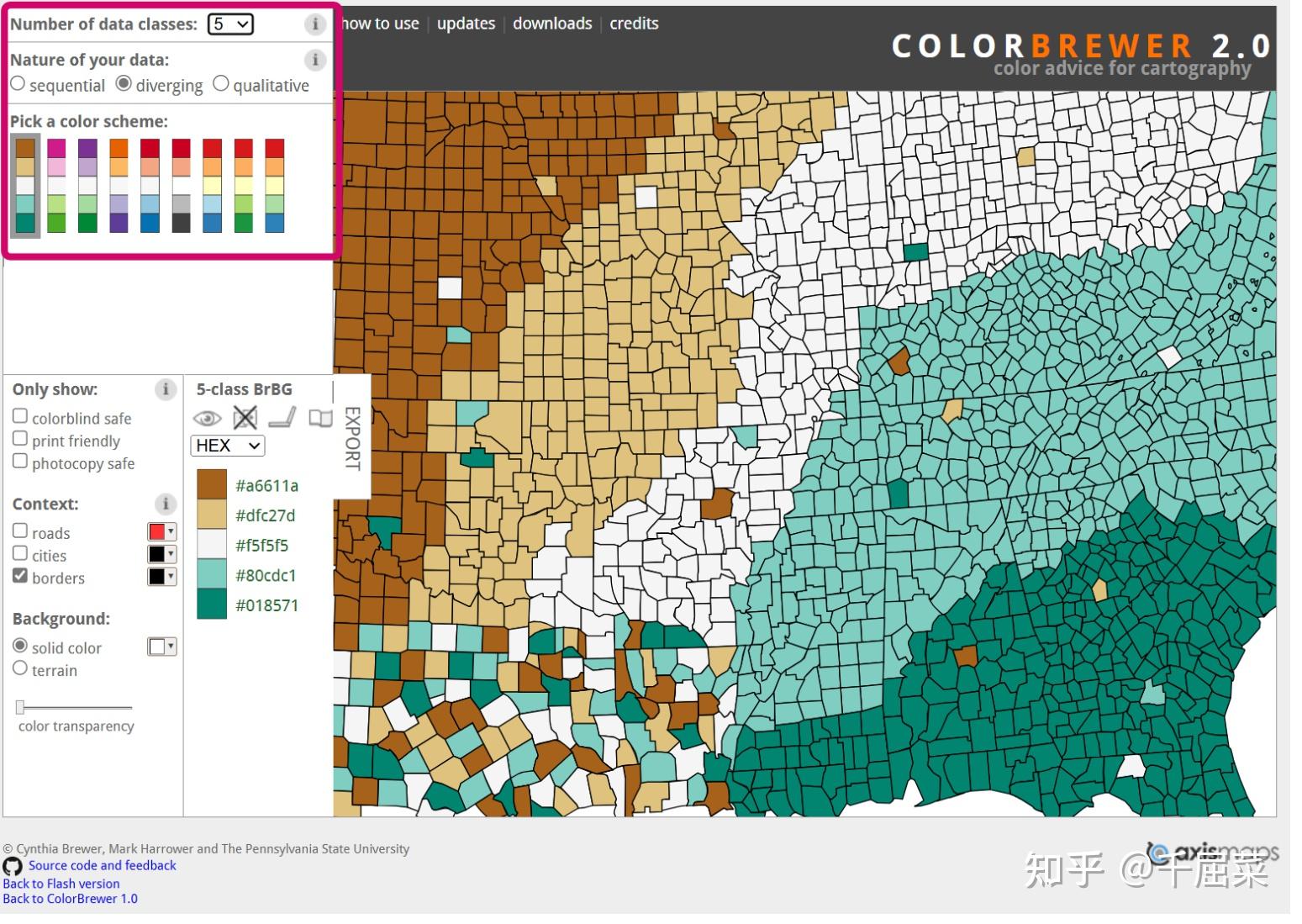 干货分享：配色秘籍之ColorBrewe - 知乎