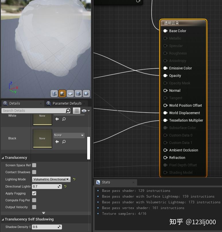 【UE4.25】蓝图：制作实体化云朵与半透明实体化云朵 - 知乎