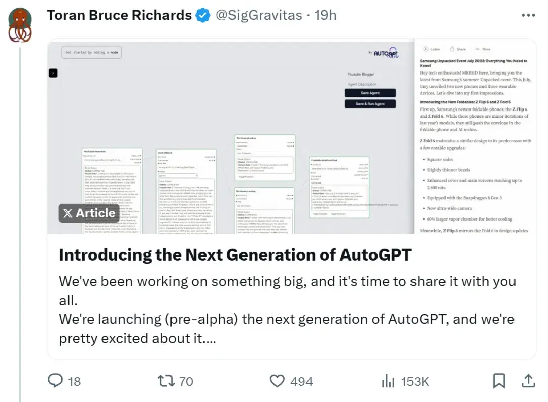 GitHub星标超16万，爆火AutoGPT进阶版来了：定制节点、多智能体协同 - 知乎
