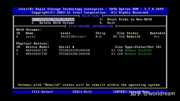 如何用Intel主板集成的RAID控制器（Intel RST）实现硬盘提速与硬盘数据恢复 - 知乎