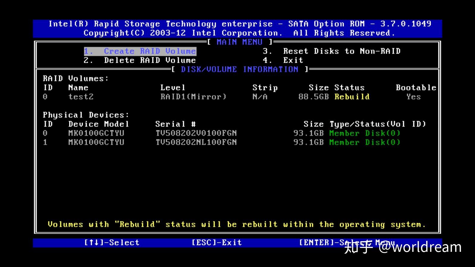 如何用Intel主板集成的RAID控制器（Intel RST）实现硬盘提速与硬盘数据恢复 - 知乎