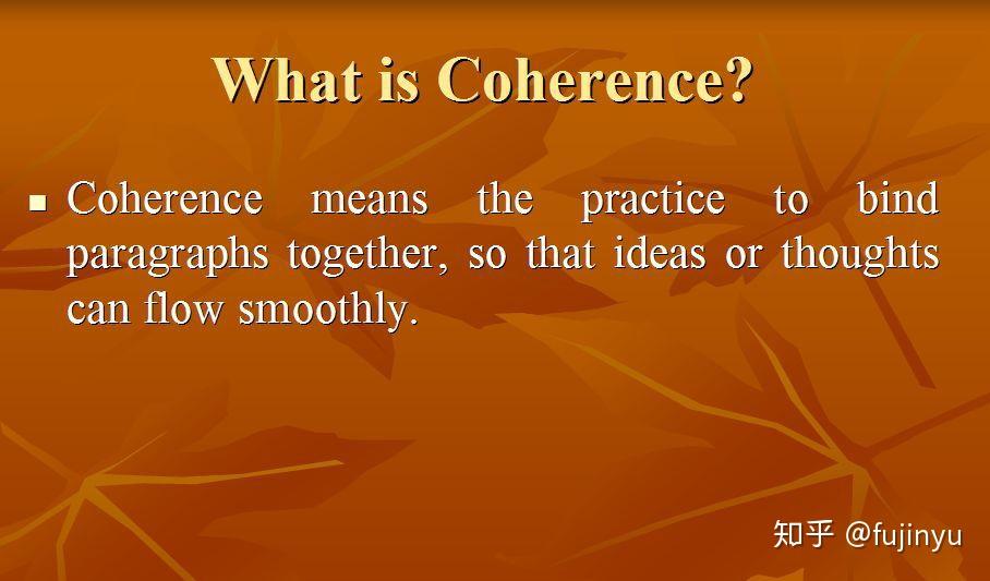 【金宇英语教室】Coherence（连贯） - 知乎
