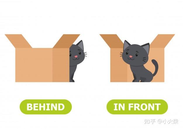 英语中表示“前后”的介词——in front of、behind、before、after、following - 知乎