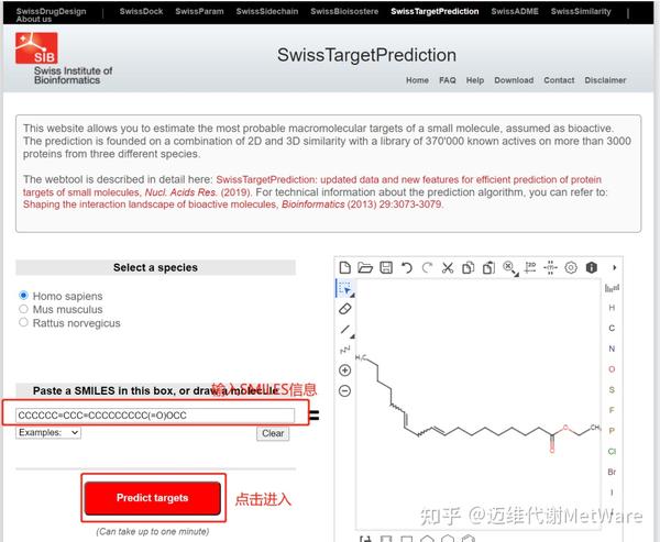 网络药理学 | 利用SwissTargetPrediction进行成分靶点预测 - 知乎