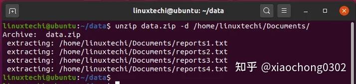 Linux zip 和 unzip 命令使用案例 - 知乎