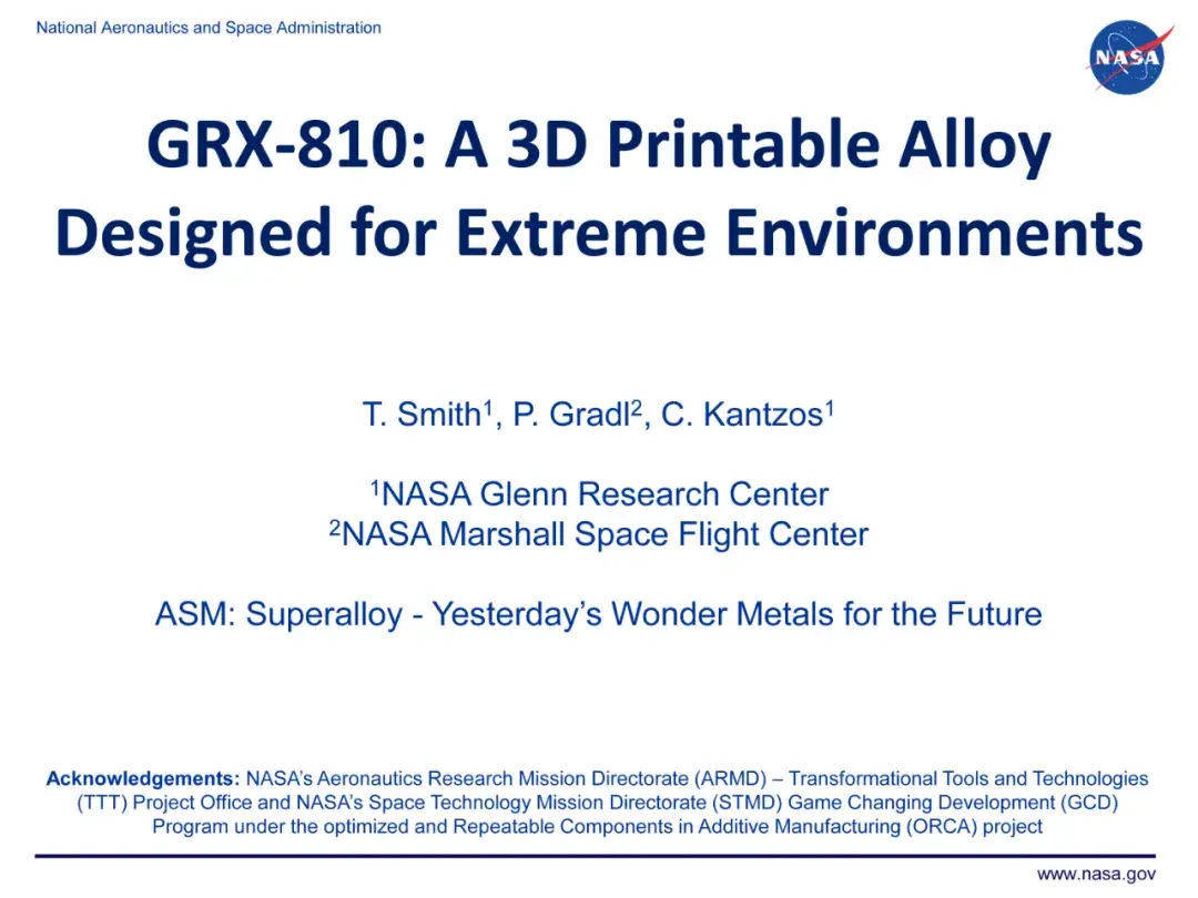 GRX-810：NASA最新一代3D打印高温合金 - 知乎