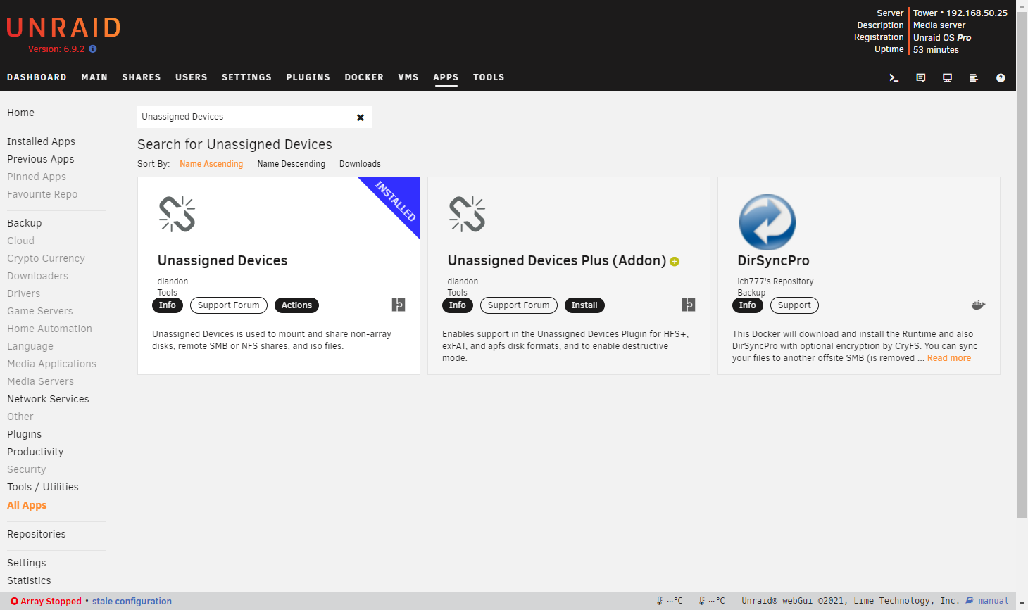 NAS折腾纪实_Ⅲ：系统篇 | unraid系统的介绍、安装及常用软件、插件的设置（挂载ntfs盘、自适应散热风扇转速、app商城）以及使用解疑 - 知乎