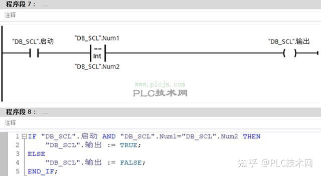[西门子PLC] 5个梯形图与SCL指令对比，助你快速入门编程 - 知乎
