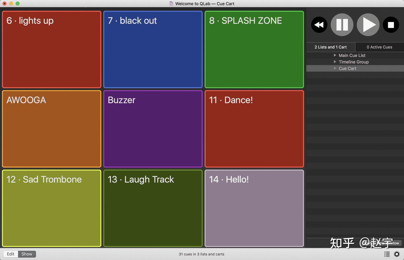 Qlab 现场音频播放软件-快速上手指南 - 知乎