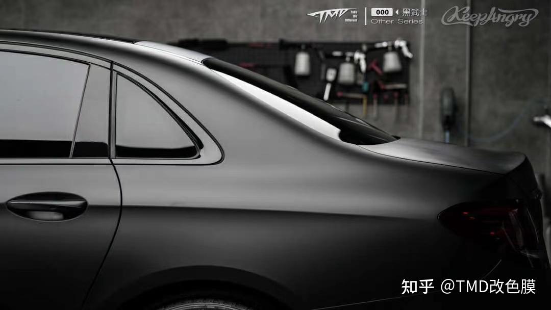 改色膜用质感的黑武士，TMD潮牌奔驰E300L 黑武士改色膜 - 知乎