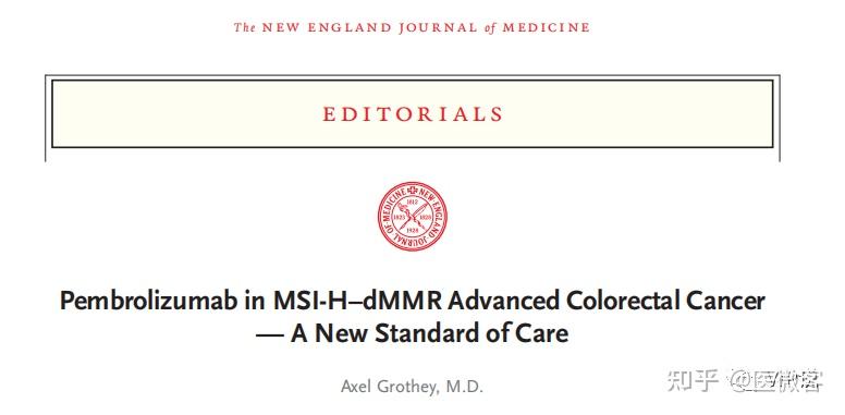 MSI-H晚期结直肠癌一线治疗新标准 - 知乎