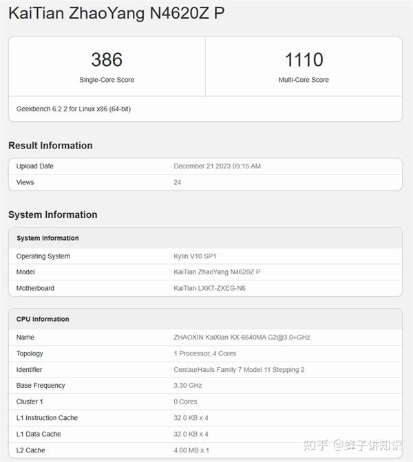 国产x86！兆芯KX-6640MA跑分公开：媲美12年前的AMD推土机FX-4100 - 知乎