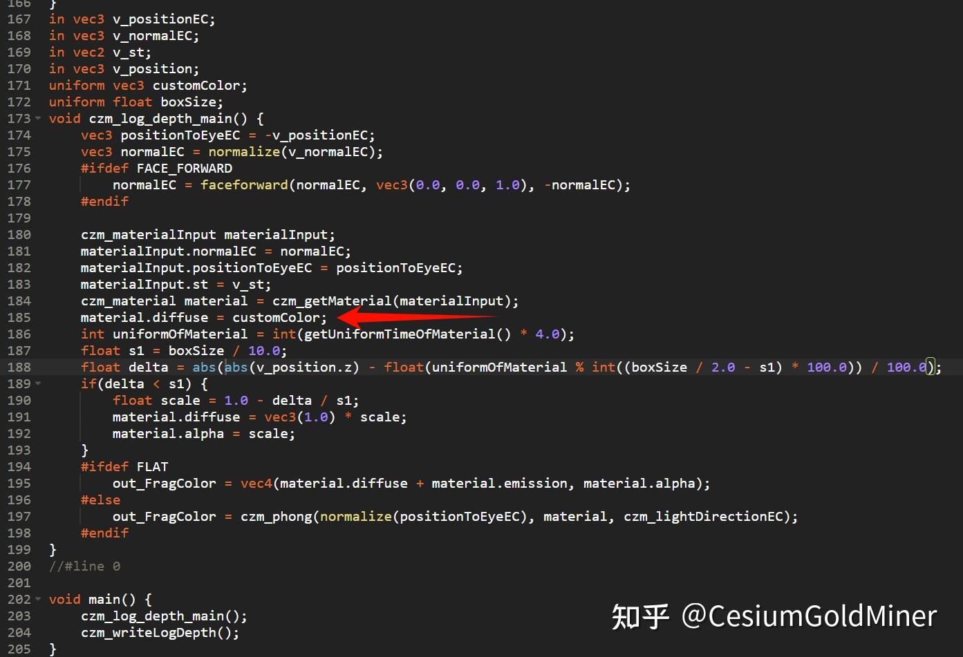 Cesium自定义GLSL Shader材质 - 知乎
